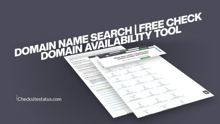 Domain Name Search | Free Check Domain Availability Tool