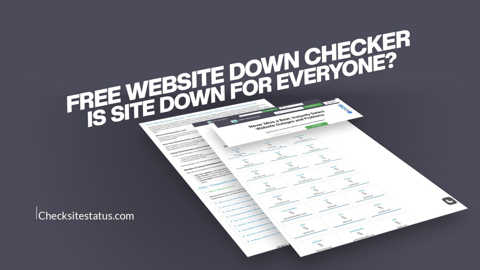 FREE Website Down Checker | Is Site Down for Everyone?